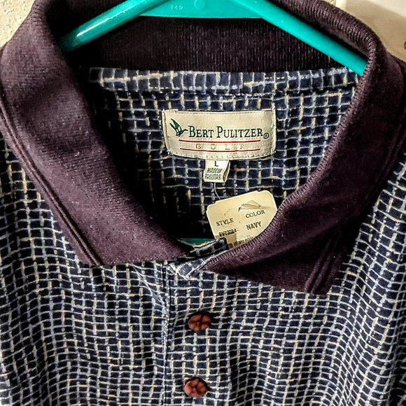 Bert Pulitzer | Shirts | Bert Pulitzer Mens Polo Shirt Short Sleeve ...